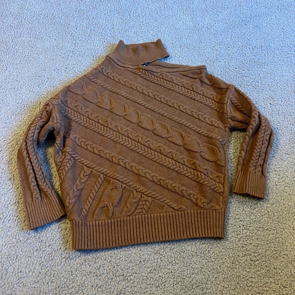 VENUS | Sweaters | Venus Cowl Neck Brown Sweater | Poshmark